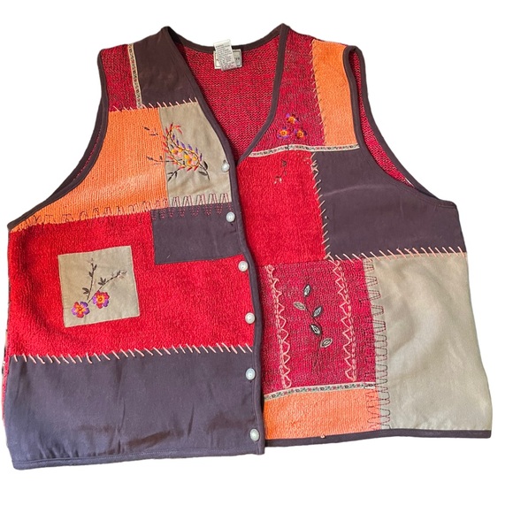 napa valley | Jackets & Coats | Napa Valley Plus Size Vintage Patchwork ...